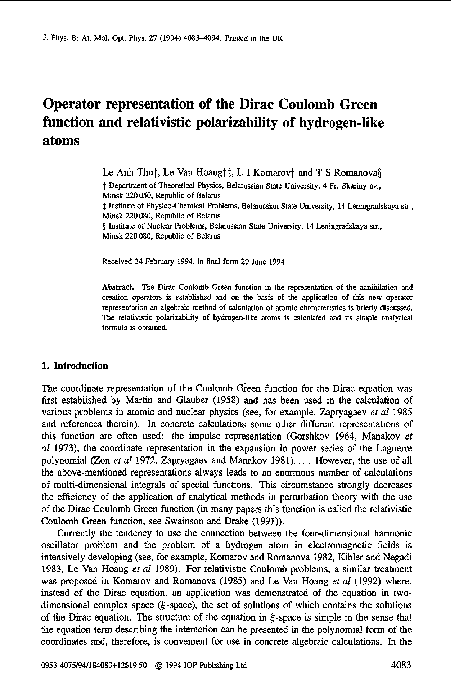 (PDF) The dirac second-order equation and an improved quasirelativistic theory of atoms | Jacek ...