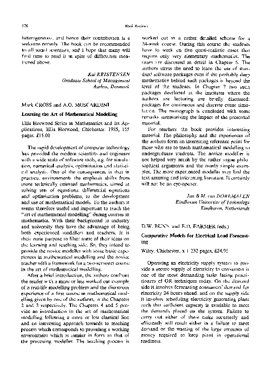 Pdf Comparative Models For Electrical Load Forecasting
