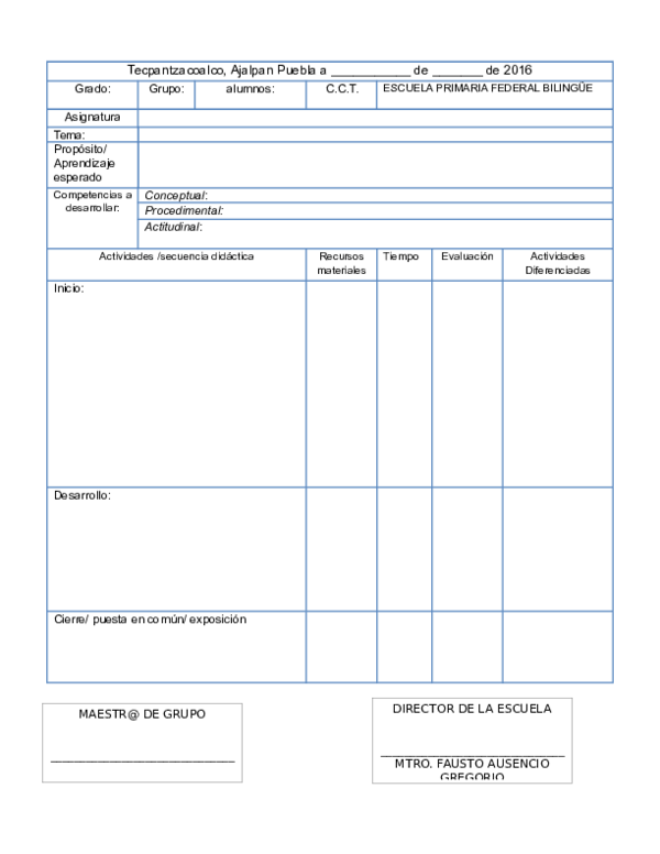 (DOC) FORMATO DE PLANEACIÓN