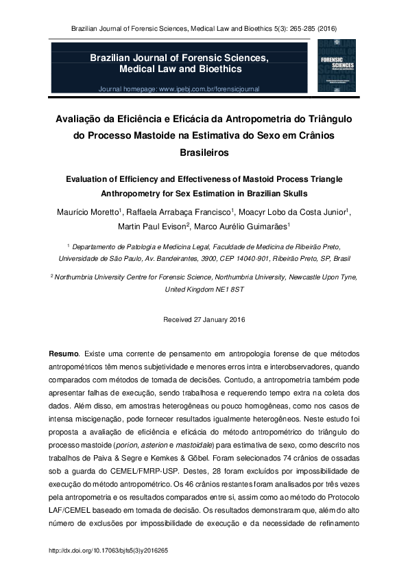 Pdf Evaluation Of Efficiency And Effectiveness Of Mastoid Process