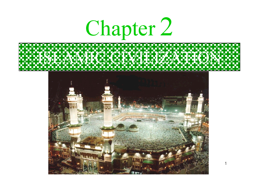 Pdf Islamic Civilization