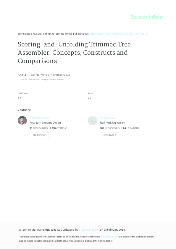(PDF) Scoring-and-unfolding trimmed tree assembler: concepts ...