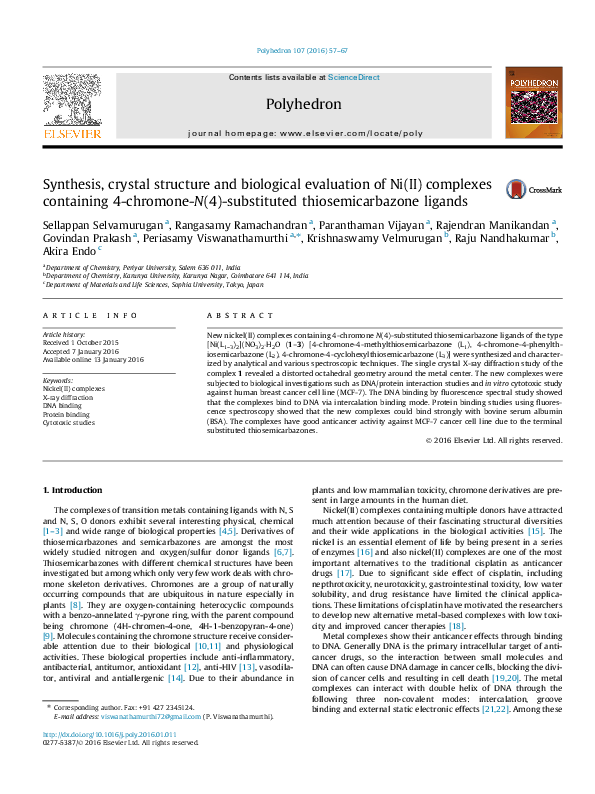 (PDF) Antitumor and Antibacterial Activity of Ni(II), Cu(II), Ag(I), and Hg(II) Complexes with ...