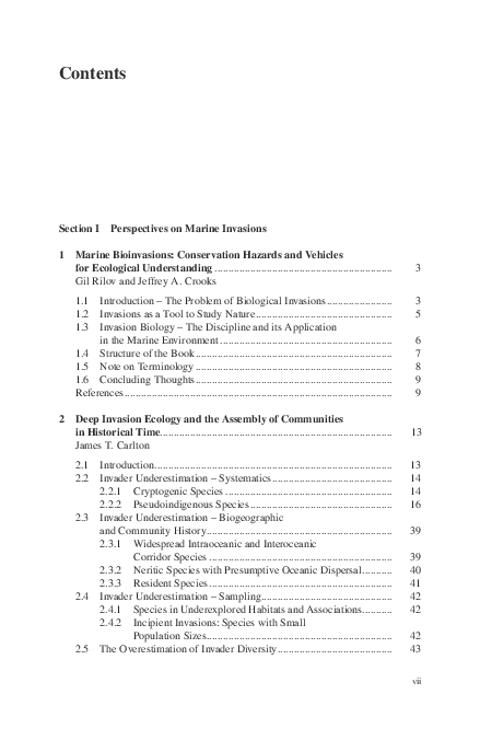 (PDF) Marine bioinvasion management: structural frameworks