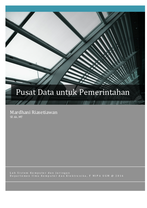 (PDF) Pusat Data untuk Pemerintahan
