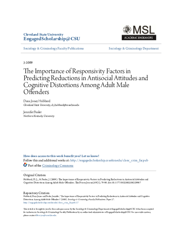 (PDF) The importance of responsivity factors in predicting reductions ...