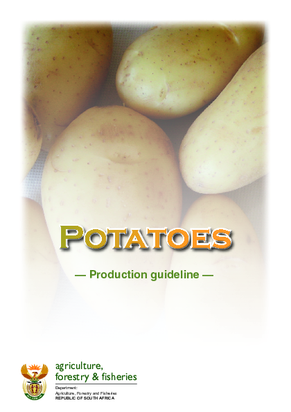 (PDF) Production guideline — Potatoes Potatoes