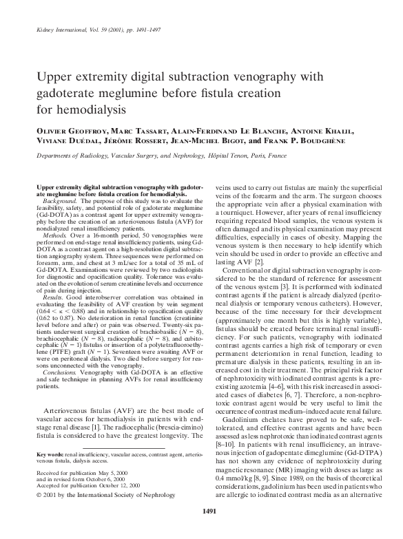 (PDF) Upper extremity digital subtraction venography with gadoterate ...