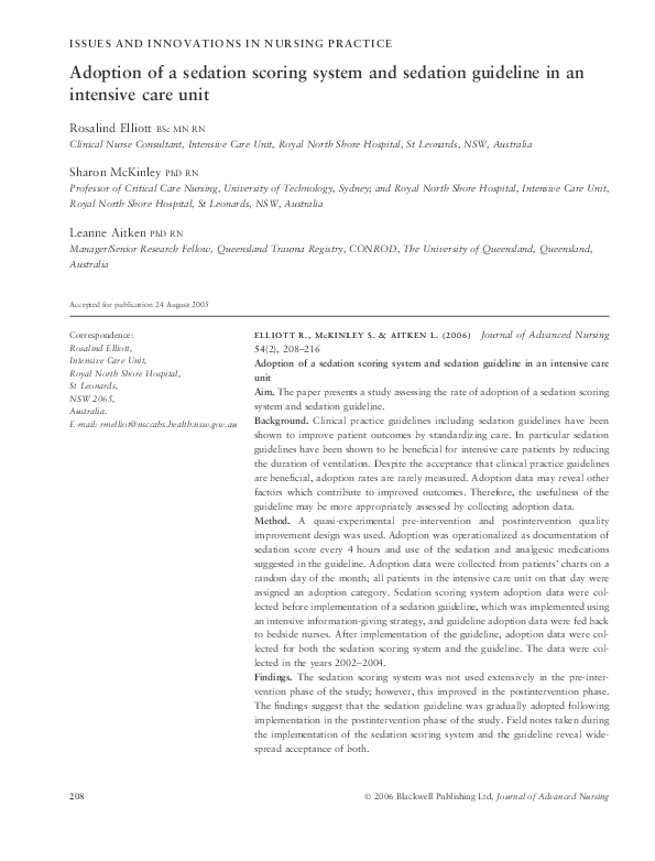 PDF Adoption Of A sedation Scoring System And Sedation Guideline In pdf-adoption-of-a-sedation-scoring-system-and-sedation-guideline-in