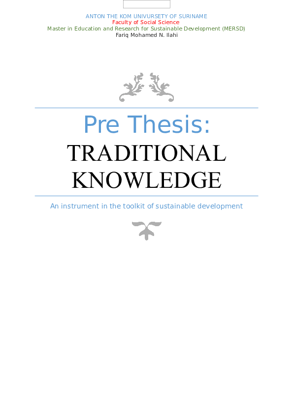 (DOC) pre thesis