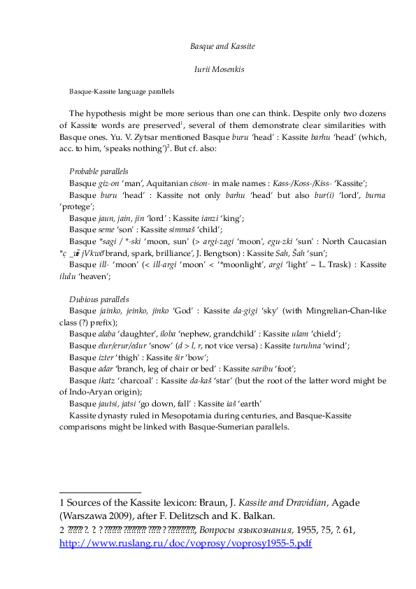(DOC) BASQUE AND KASSITE