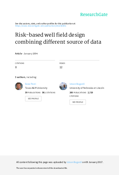 (PDF) Risk-based well field design combining different source of data ...