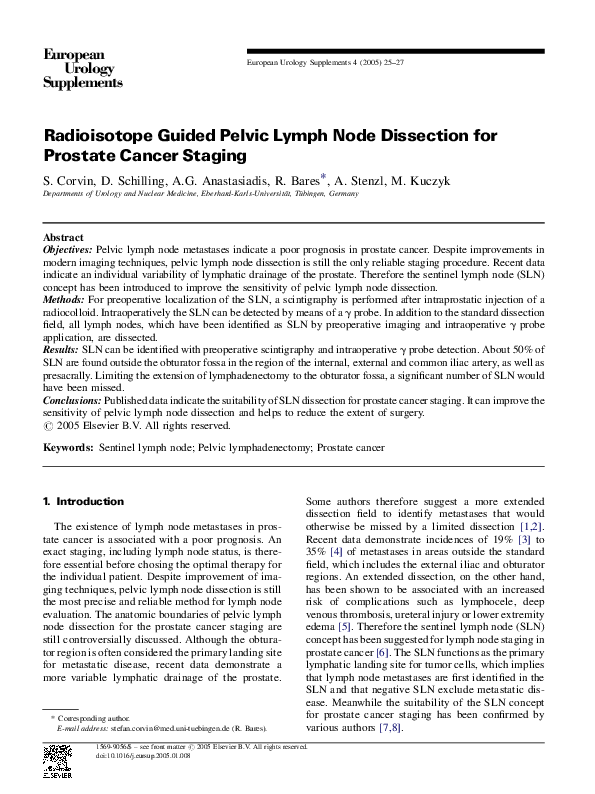 (PDF) Radioisotope Guided Pelvic Lymph Node Dissection for Prostate ...