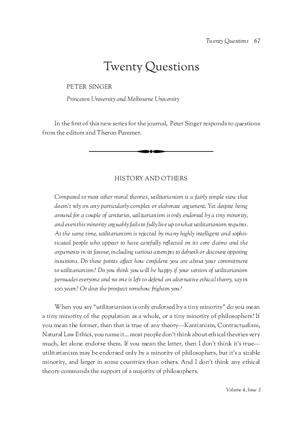 (PDF) Twenty Questions