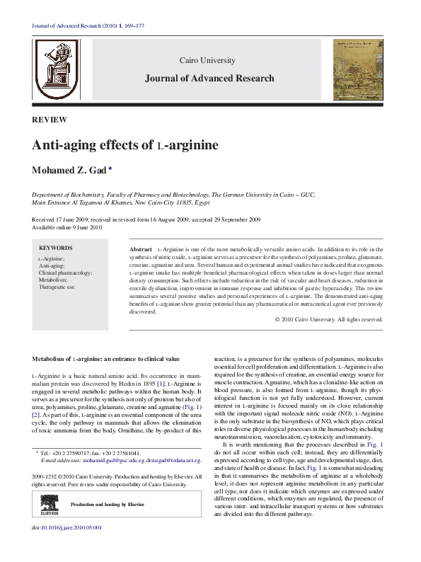 (PDF) Anti-aging effects of l-arginine