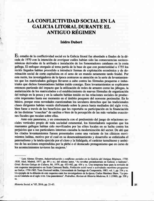 (PDF) La conflictividad social en la Galicia litoral durante el Antiguo ...