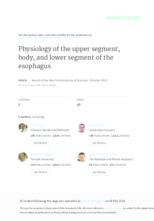 (PDF) Physiology of the upper segment, body, and lower segment of the ...