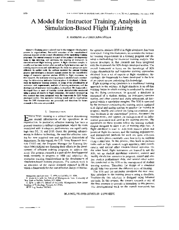 (PDF) A model for instructor training analysis in simulation-based ...