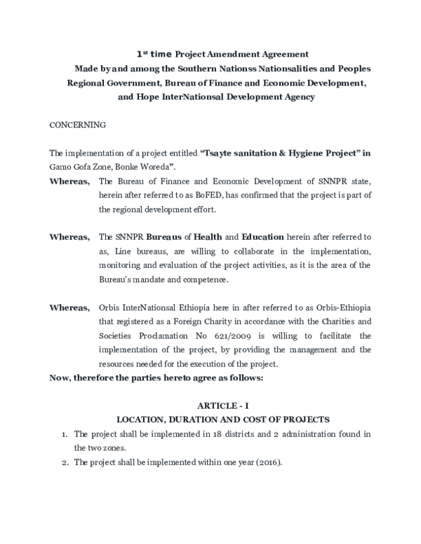 (DOC) Project Agreement
