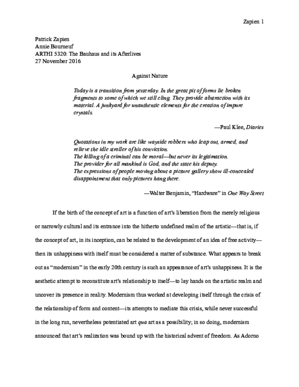 (PDF) Against Nature