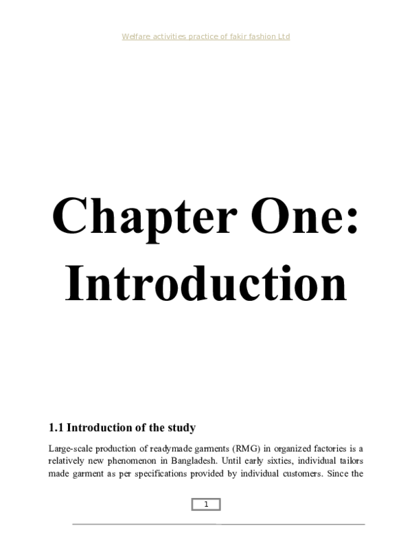 (DOC) Chapter One: Introduction