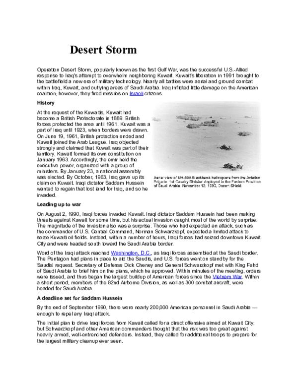 (DOC) Desert Storm