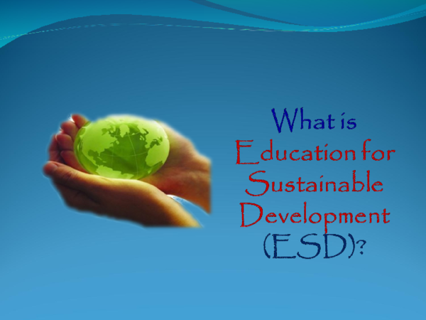 (PPT) Education for Sustainable Development