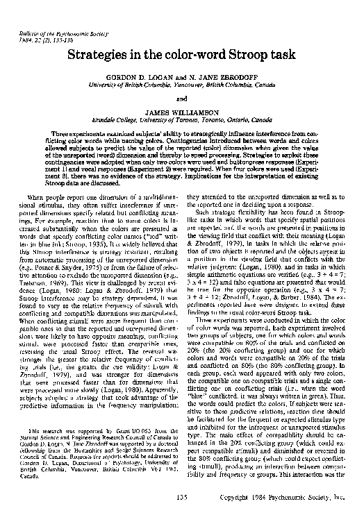 (PDF) Strategies in the color-word Stroop task.