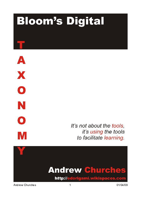 (PDF) Andrew Churches - Bloom's Digital Taxonomy.pdf