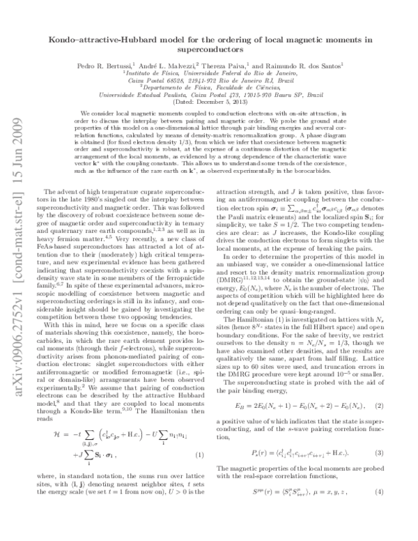(PDF) Kondo attractive-Hubbard model for the ordering of local magnetic ...