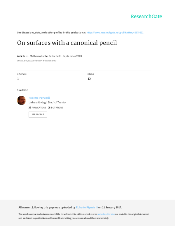 (PDF) Some unlimited families of minimal surfaces of general type with ...