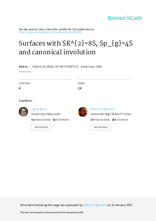 (PDF) Some unlimited families of minimal surfaces of general type with ...