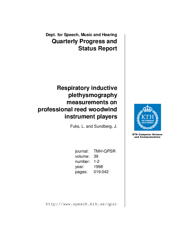 (PDF) Respiratory inductive plethysmography measurements on ...