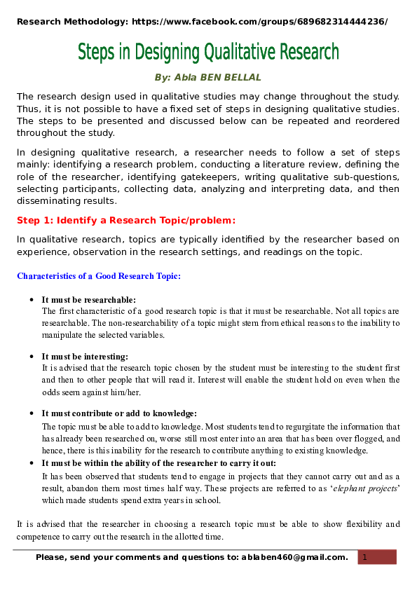 (DOC) Steps in Designing Qualitative Research.docx