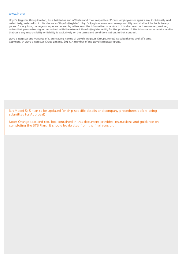 (DOC) -78787 Model STS Plan
