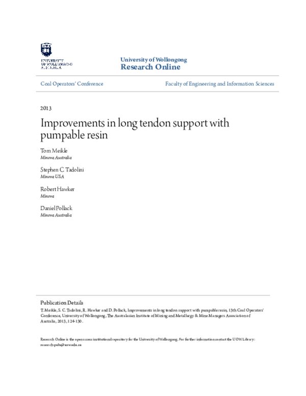(PDF) Improvements in long tendon support with pumpable resin