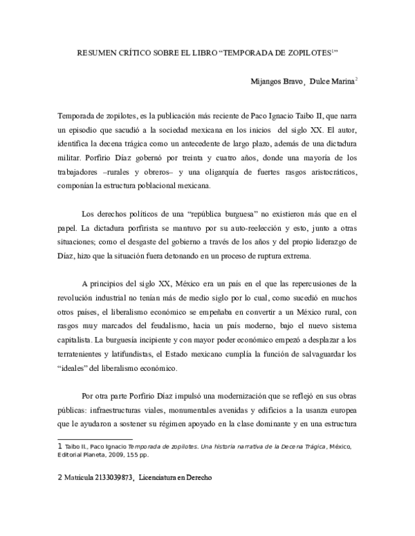 (DOC) RESUMEN CRÍTICO SOBRE EL LIBRO