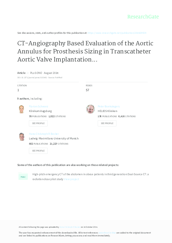(PDF) Patient–prosthesis mismatch after transapical aortic valve ...