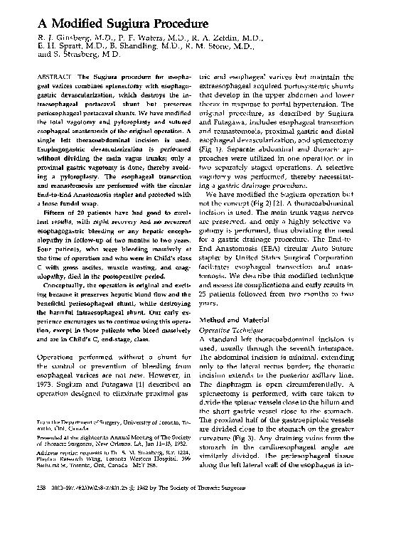 (PDF) A Modified Sugiura Procedure