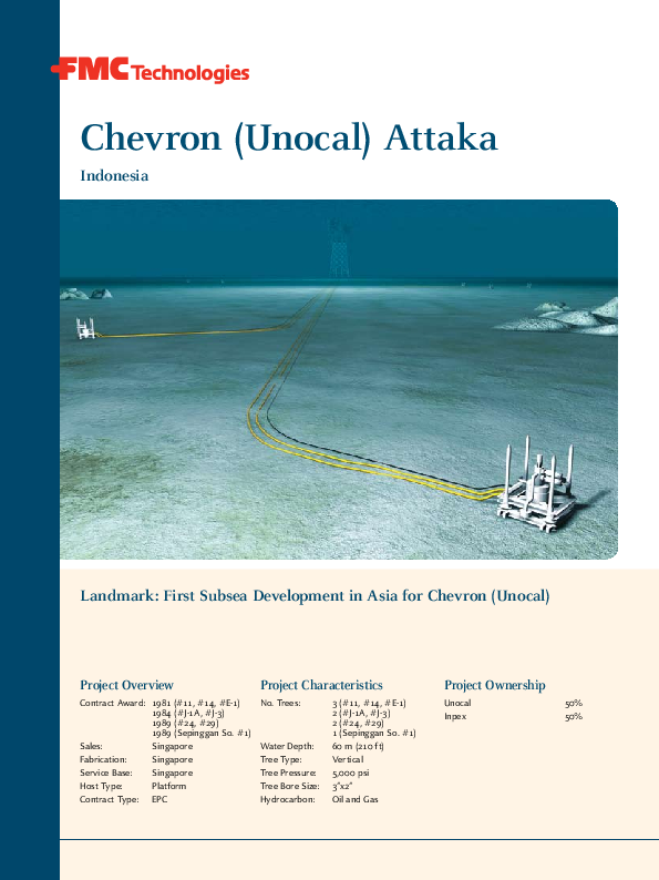(PDF) Chevron (Unocal) Attaka Indonesia Project Overview