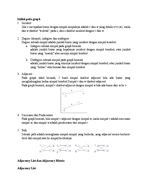 (DOC) Istilah pada graph