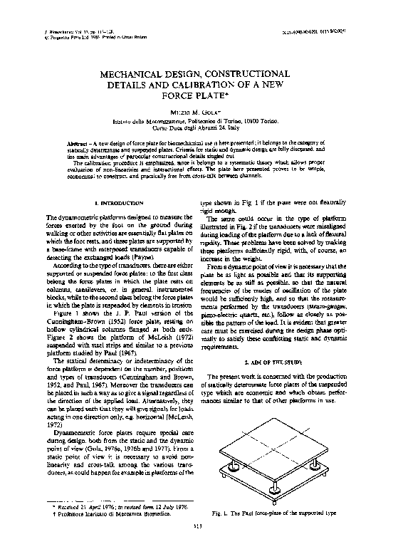 (PDF) Mechanical design, constructional details and calibration of a ...