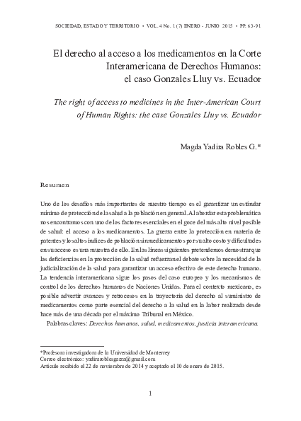 (PDF) La efectividad y materialidad del derecho a la educación a la luz del caso Gonzales Lluy y ...