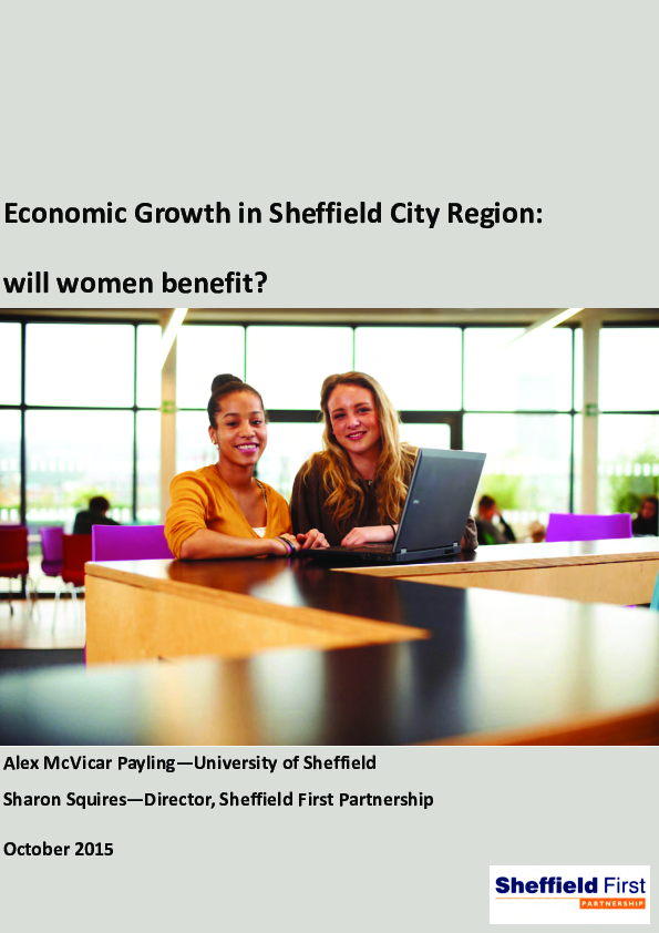 (PDF) Economic Growth in Sheffield City Region: will women benefit