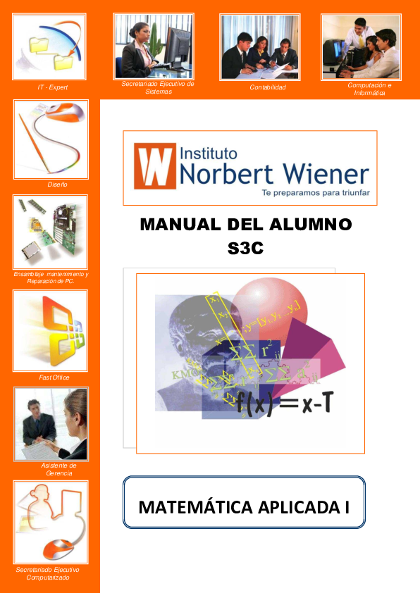 (PDF) MATEMÁTICA APLICADA I