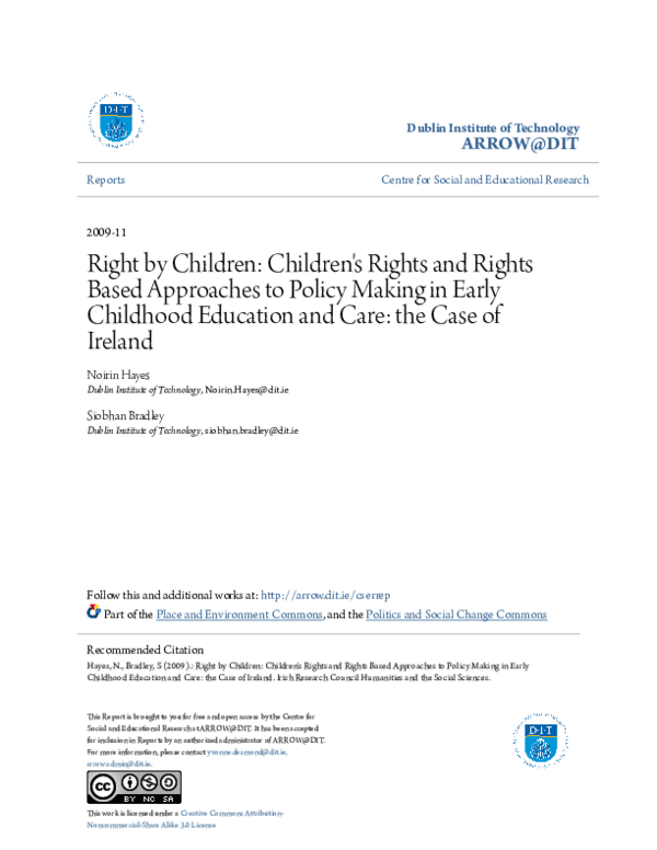 (PDF) Right by Children: Children's Rights and Rights Based Approaches ...