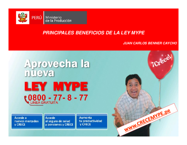 (PDF) PRINCIPALES BENEFICIOS DE LA LEY MYPE