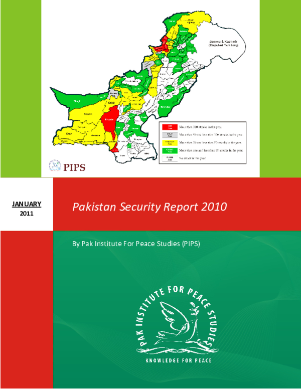 (PDF) Pakistan Security Report 2010
