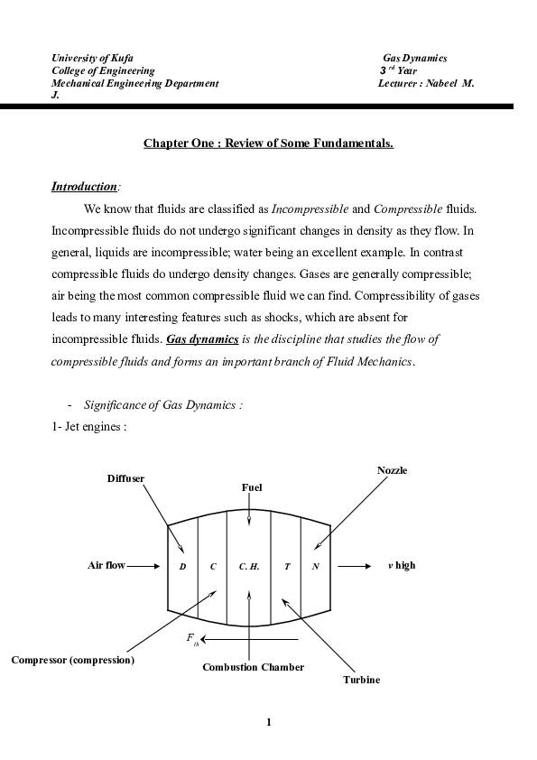 (DOC) Chapter One : Review of Some Fundamentals