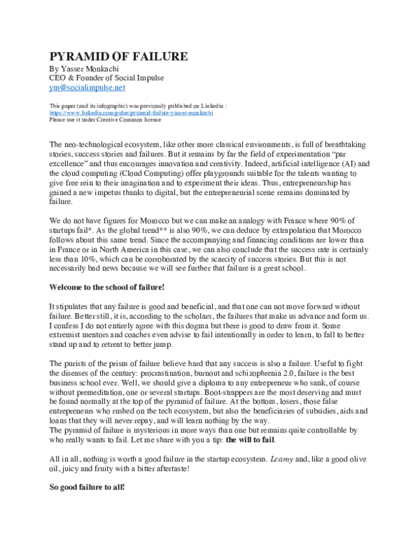 (PDF) PYRAMID OF FAILURE